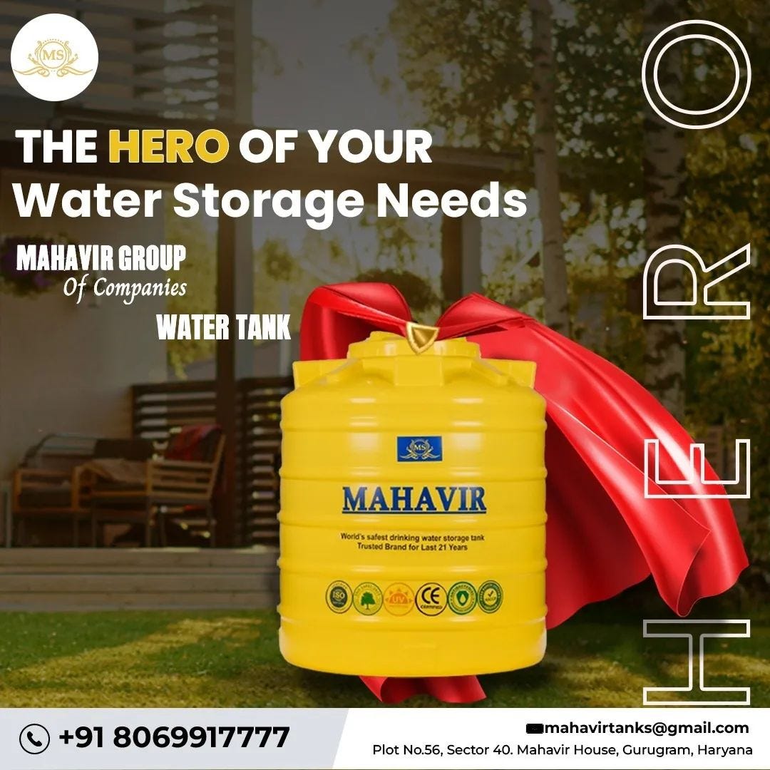 What are the Advantages of Plastic Water Storage Tanks? | by Abhishek ...