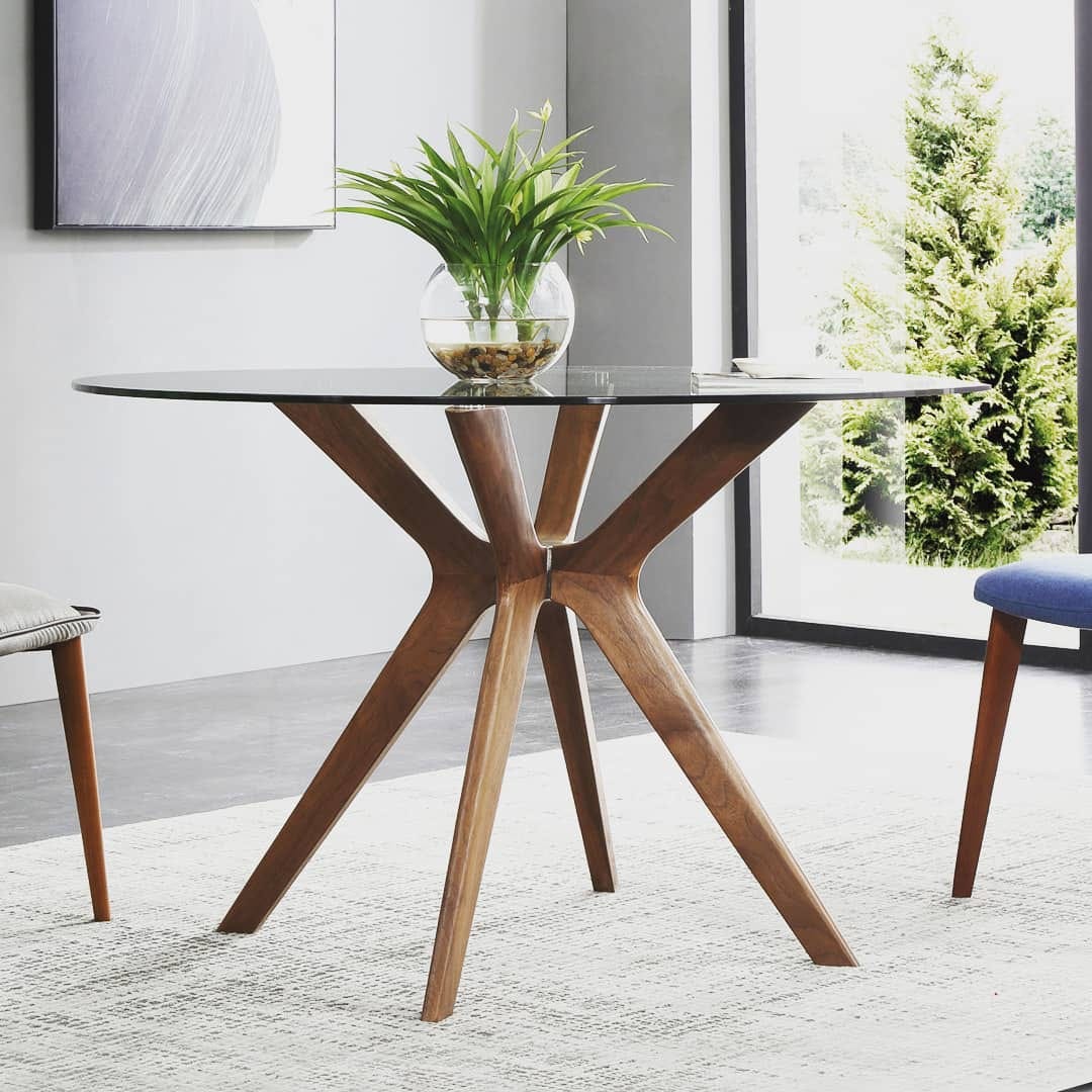 Experience Elegance with the Branch Round Glass Table - Expand ...
