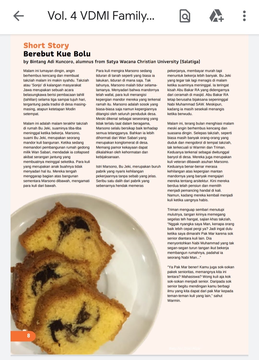 Berebut Kue Bolu Di Bulan Terang. Sebuah Cerpen | by Bintang Adi | Medium