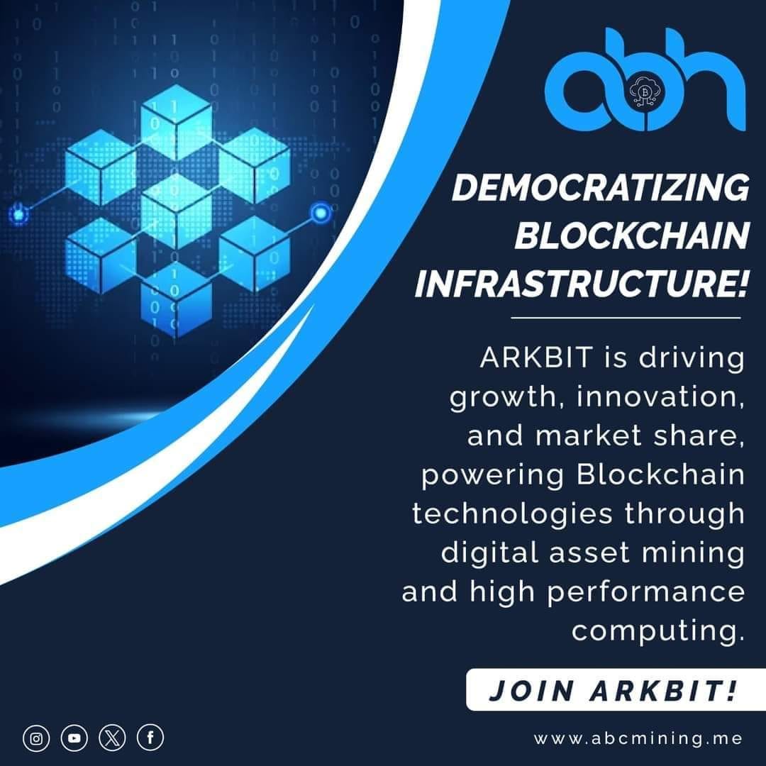 🌐 DEMOCRATIZING BLOCKCHAIN INFRASTRUCTURE! 🌐 ⚖️ ARKBIT is driving growth, innovation, and market ...