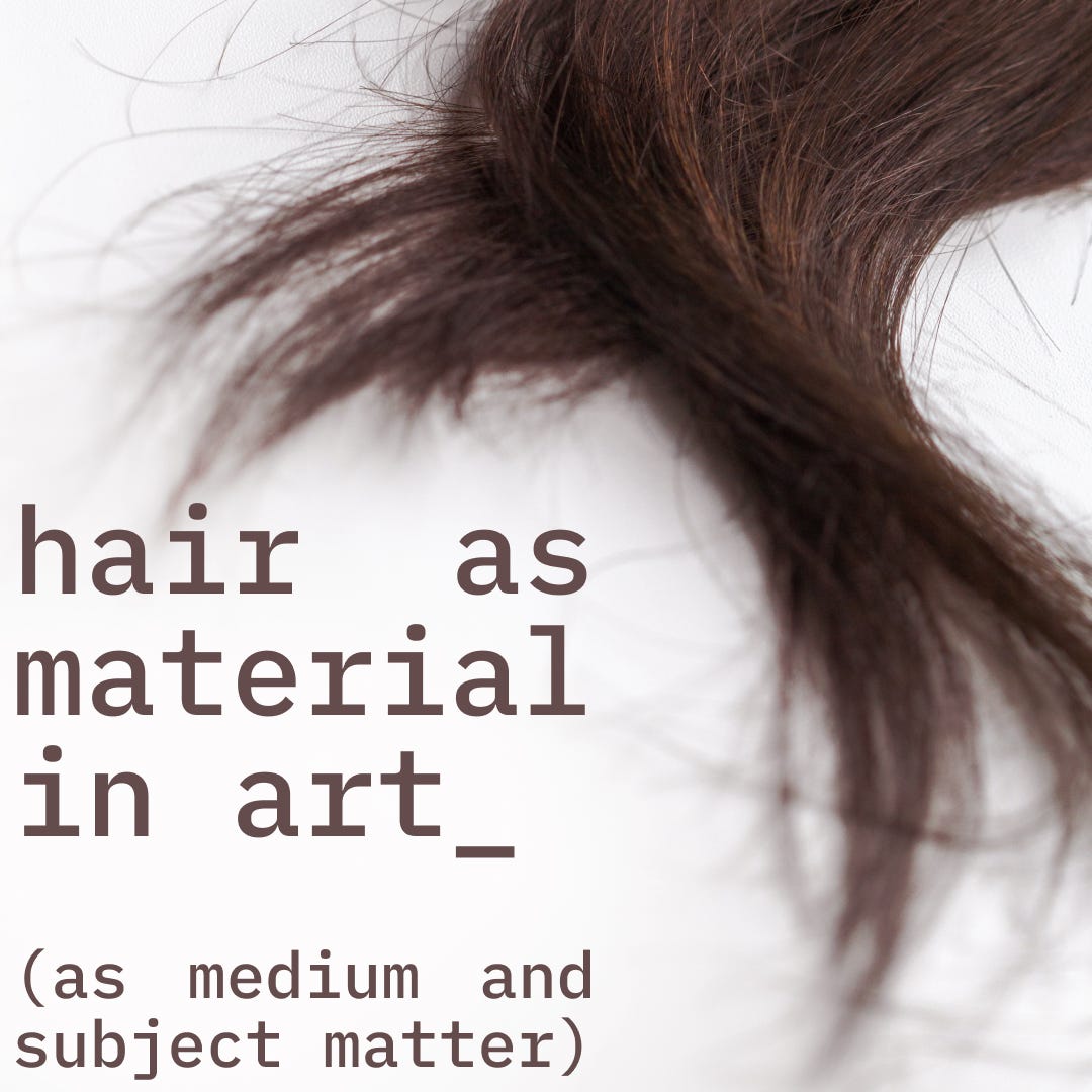 hair (as material / medium and subject matter) in art | by (mon)ocle ...