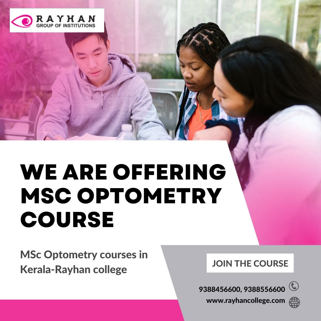 A Guide to the Best MSc Optometry College (Course) in Kerala to Read in ...