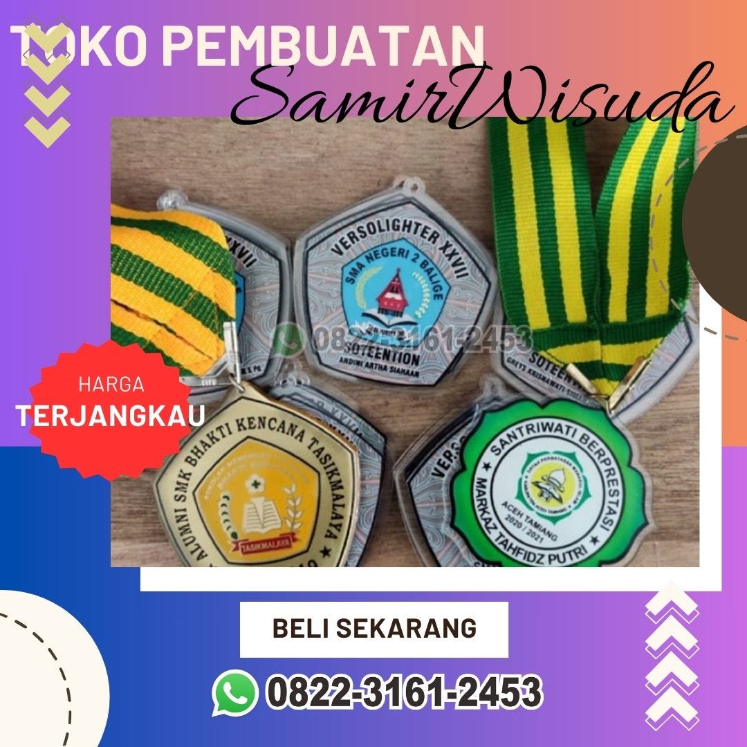 spesial-WA. O822 3161 2453 kalung wisuda ut Selokerto, Grosir Medali ...