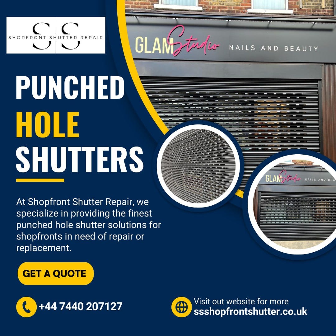 Punched Roller Shutter Repair — London | by SS Shopfront Shutter | Feb ...