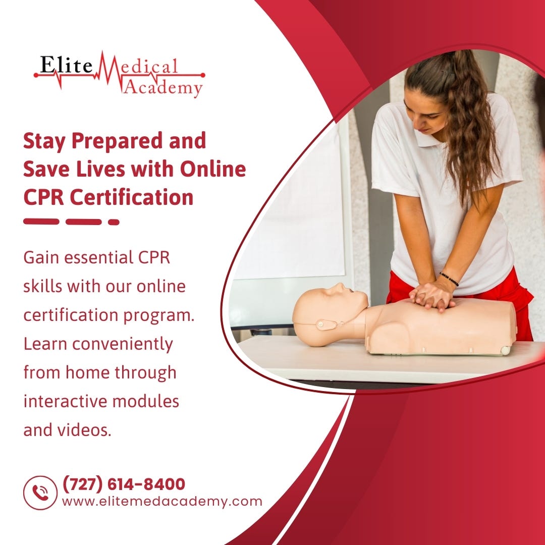 Get Online CPR Certification in Florida - Elite Medical Academy - Medium