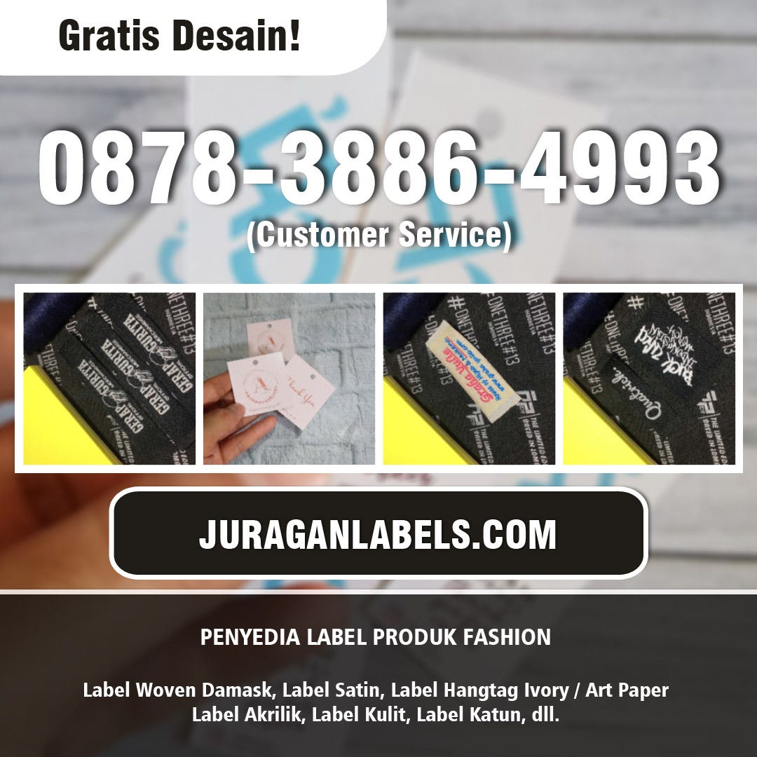 FREE DESAIN 087838864993 Bikin Label Baju Murah di Bogor | by ...