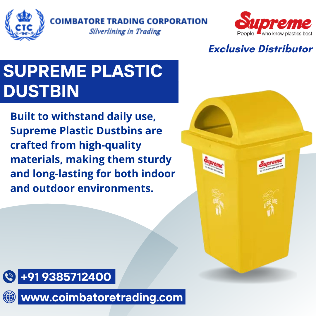 Best Supreme Plastic Dustbins | Plastic Dustbins - Coimbatore Trading ...