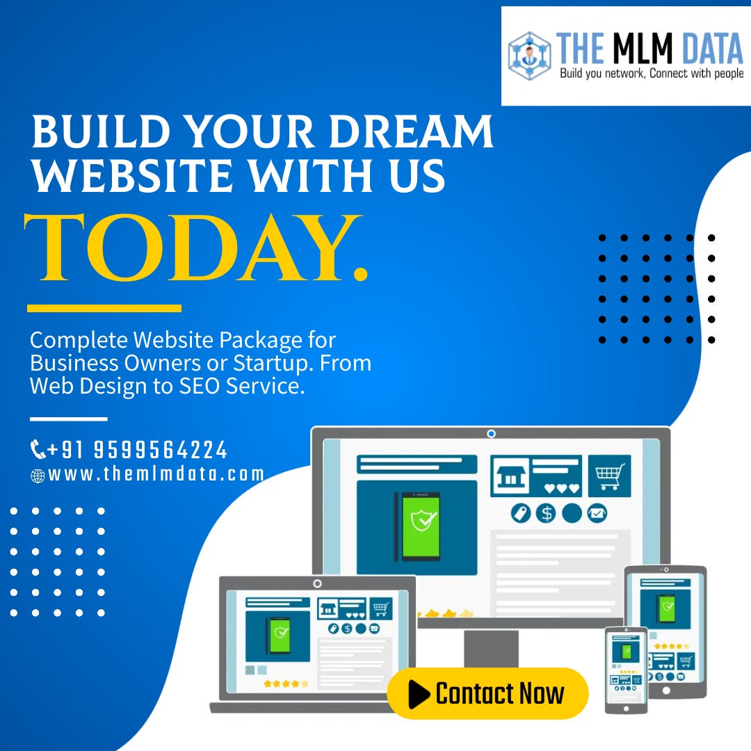 Build Your Dream Website With Us Today! - MLM Data - Medium