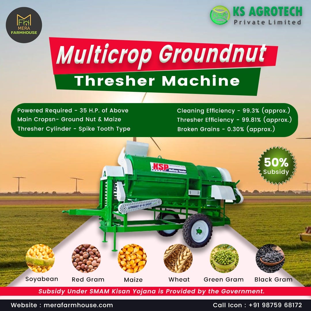 𝗠𝘂𝗹𝘁𝗶𝗰𝗿𝗼𝗽 𝗚𝗿𝗼𝘂𝗻𝗱𝗻𝘂𝘁 𝗧𝗵𝗿𝗲𝘀𝗵𝗲𝗿 𝗠𝗮𝗰𝗵𝗶𝗻𝗲 — 𝗞𝗦 𝗔𝗚𝗥𝗢𝗧𝗘𝗖𝗛 | by Merafarmhouse ...