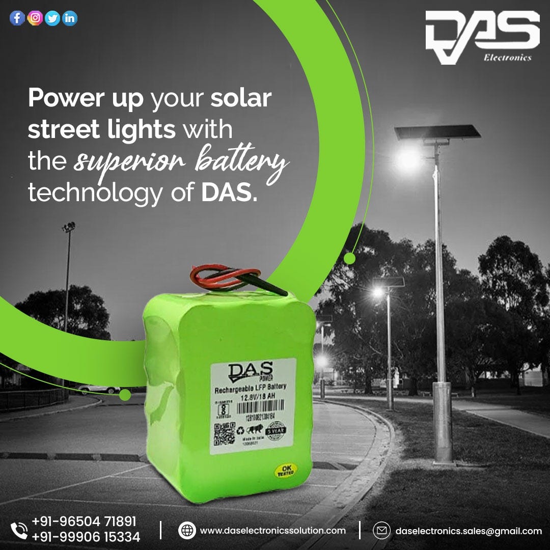 Best lithium-ion battery manufacturers for street lights in India - daselectronics - Medium