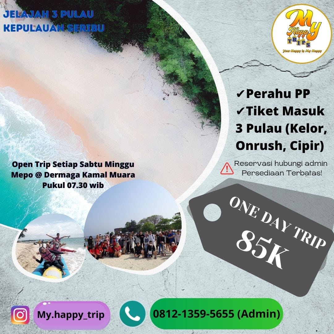 p aket wisata pulau seribu one day trip MY HAPPY TRIP TERPERCAYA ...