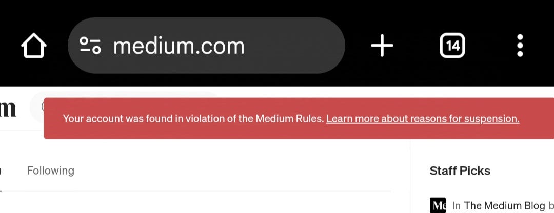 My Medium Account got Suspended. Dilemma for my old Medium account | by ...
