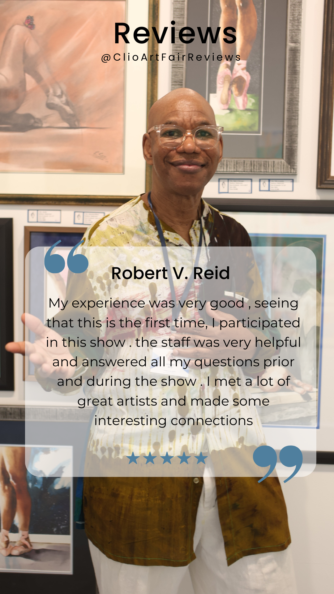 Unveiling Excellence: Robert V. Reid’s Debut at Clio Art Fair - Clio ...