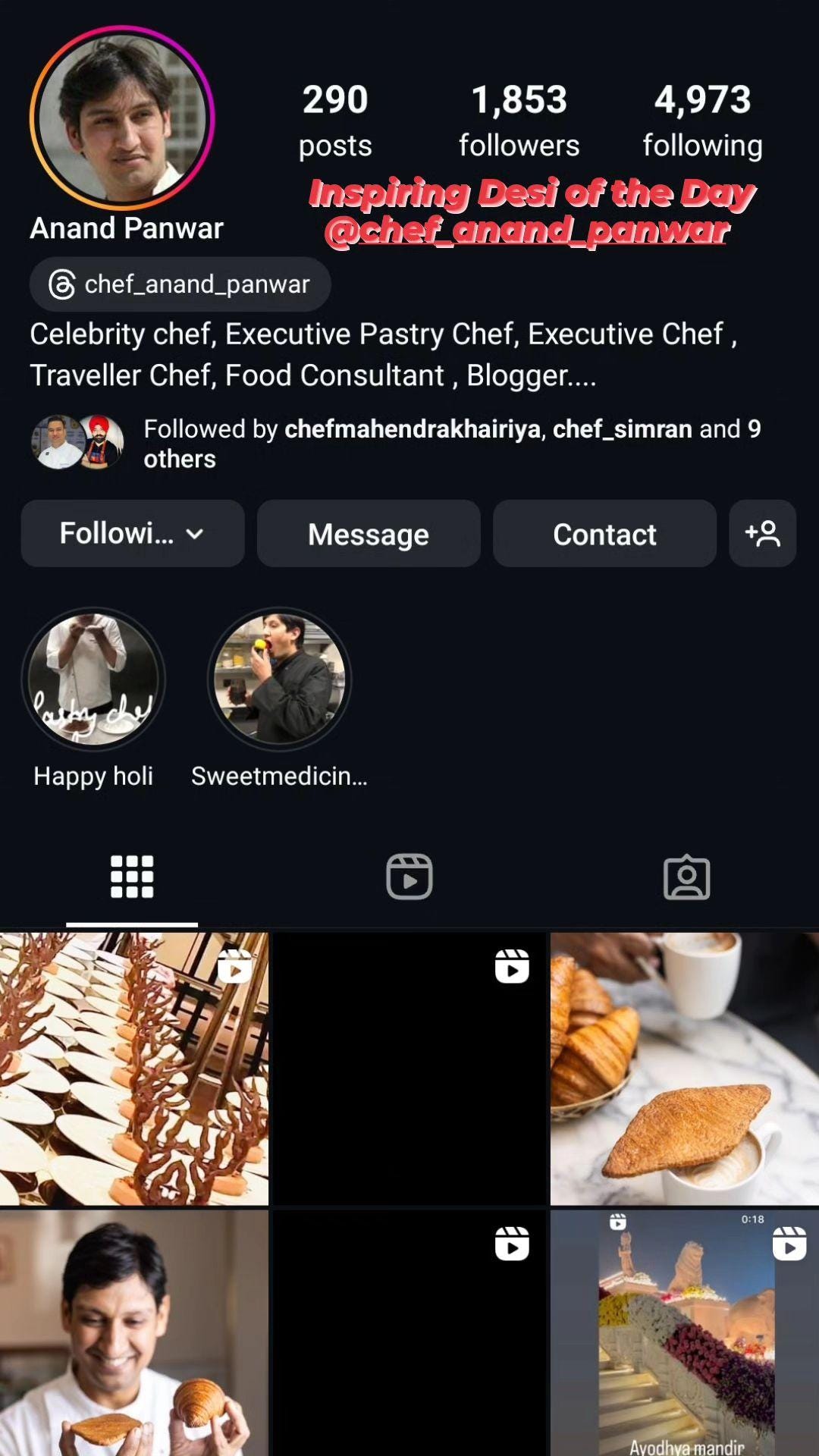 Chef Anand Panwar: Inspiring Desi of the Day - Zeeshan Zaidi - Medium