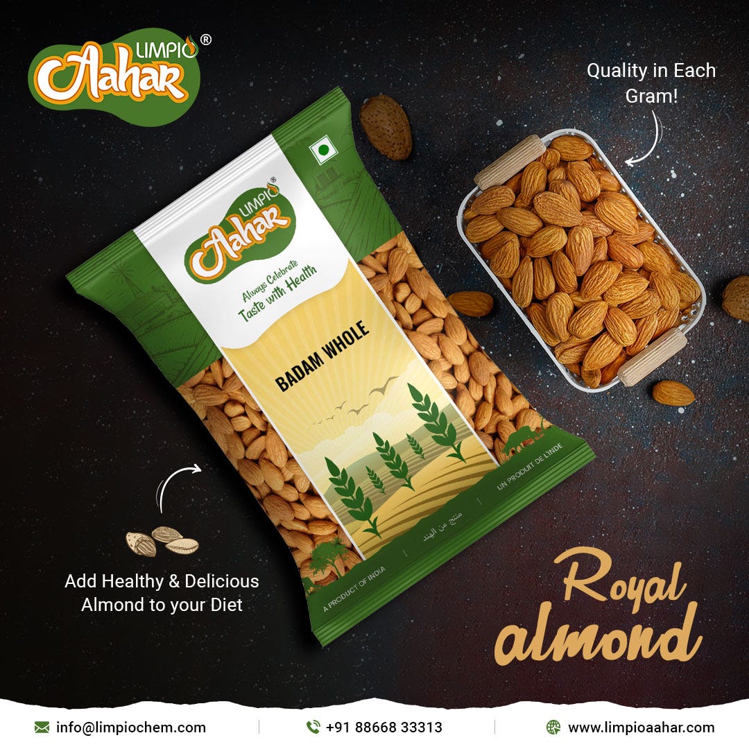 Royal Almond. Add Healthy & Delicious Almond to your… | by Limpio Aahar ...