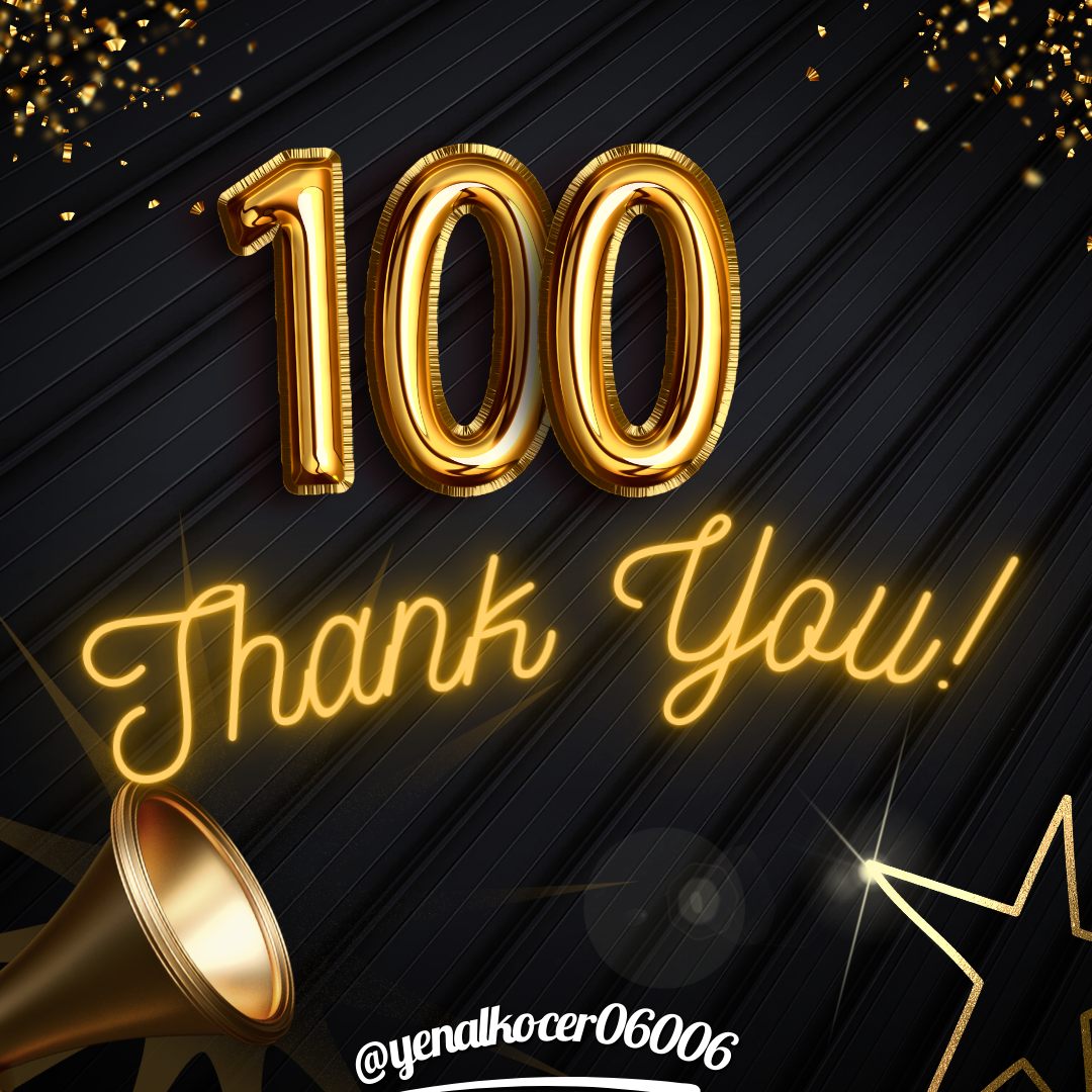 THANKS FOR 100 FOLLOWERS. Dear followers; I am happy to announce… | by ...