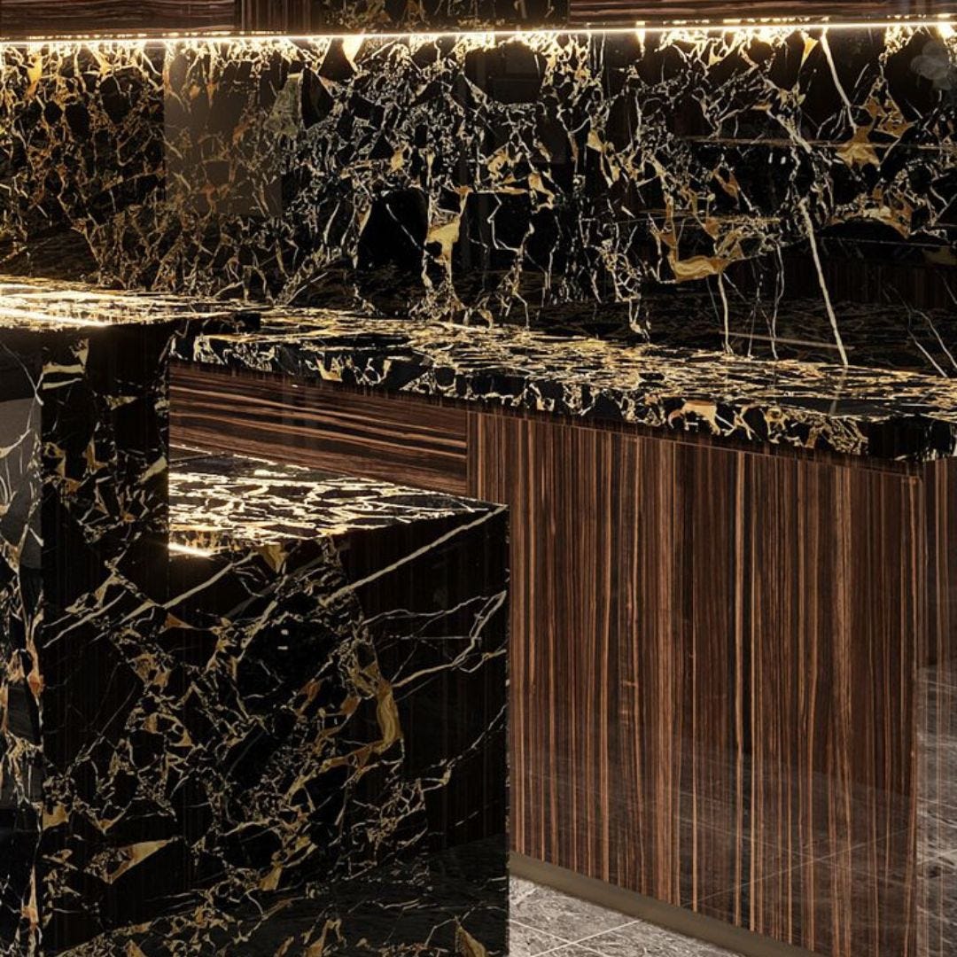 Unlocking Elegance: Golden Portoro Marble from Bhandari Marble Group ...