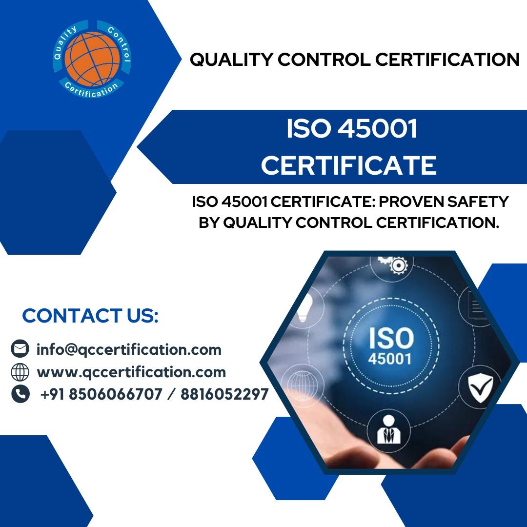 ISO 45001 Certificate | QC Certification - Sumit Seo - Medium