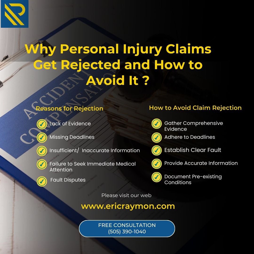 Why Personal Injury Claims Get Rejected and How to Avoid It | by Eric raymon | Jul, 2024 | Medium