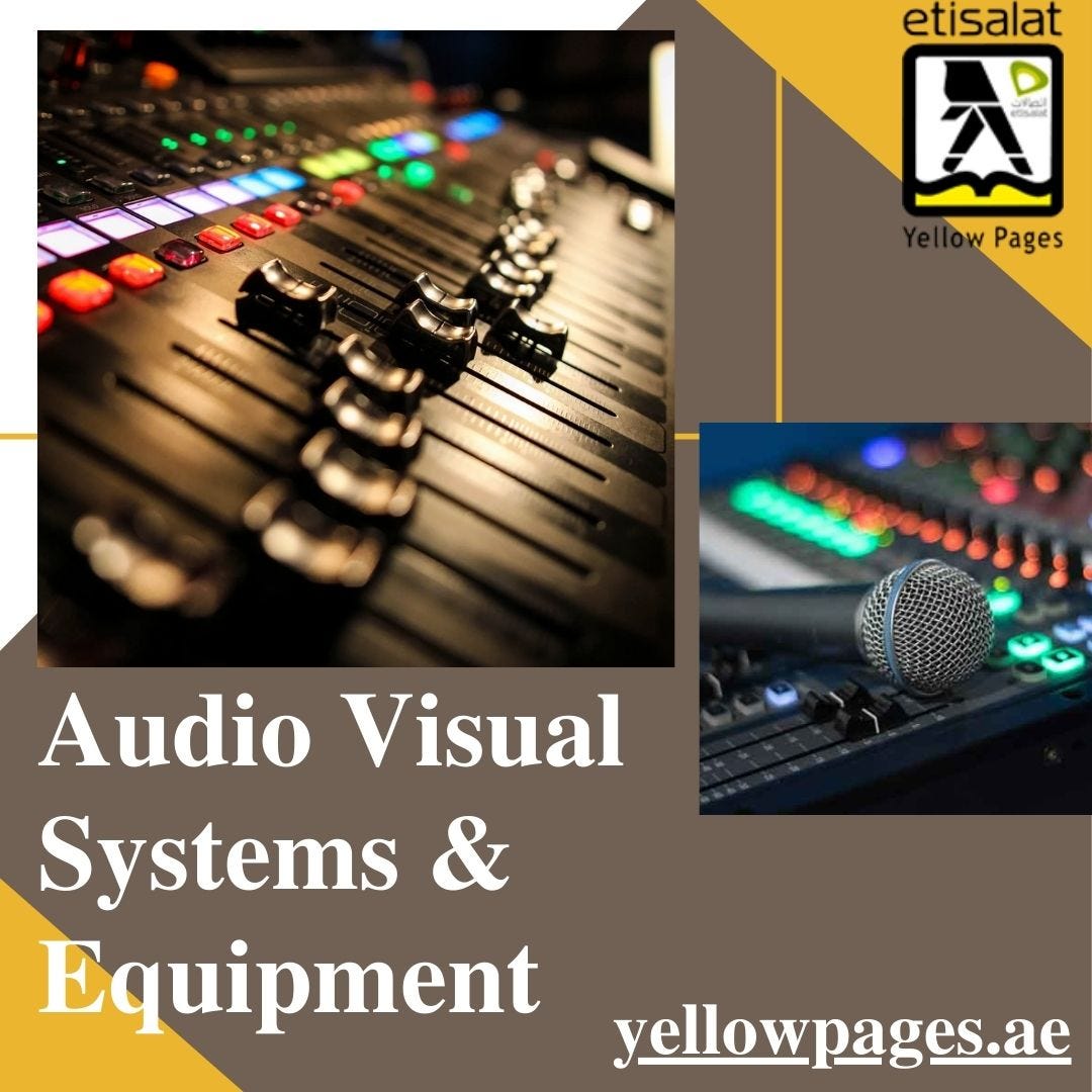 List of Audio Visual Systems & Equipment in UAE - Chrisley martin - Medium