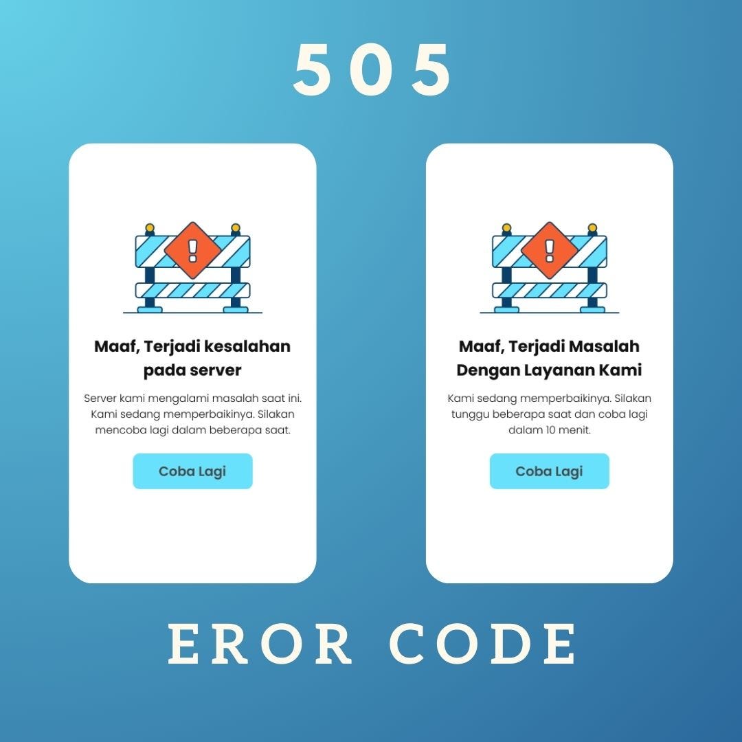 Improvement Copy on Error Page of an E-commerce App | by Damarhardi ...