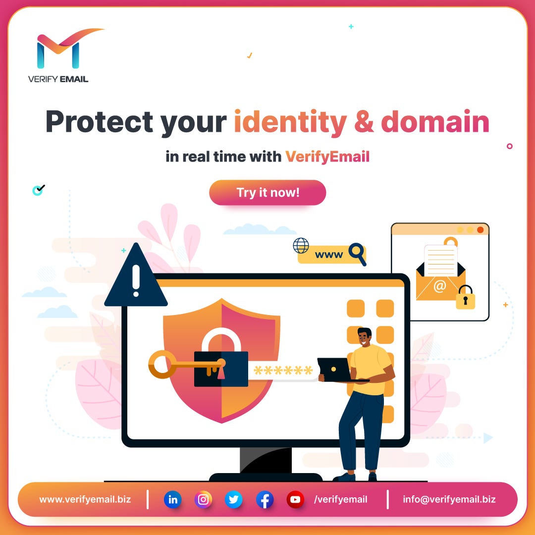 Protect your identity & domain in real time with VerifyEmail - Verifyemailseo - Medium