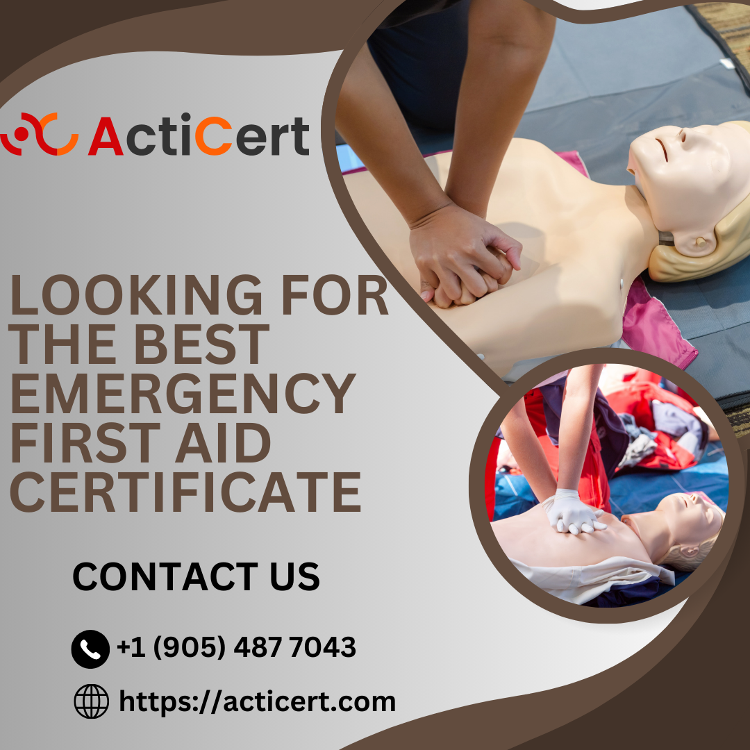 Emergency First Aid Certificate - Acticert - Medium