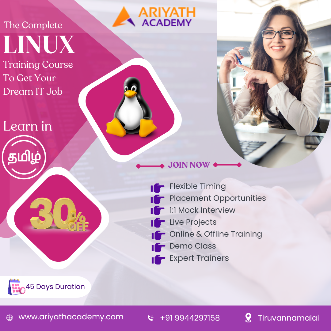 Linux Administrator training in tiruvannamalai|Ariyath Academy | by ...