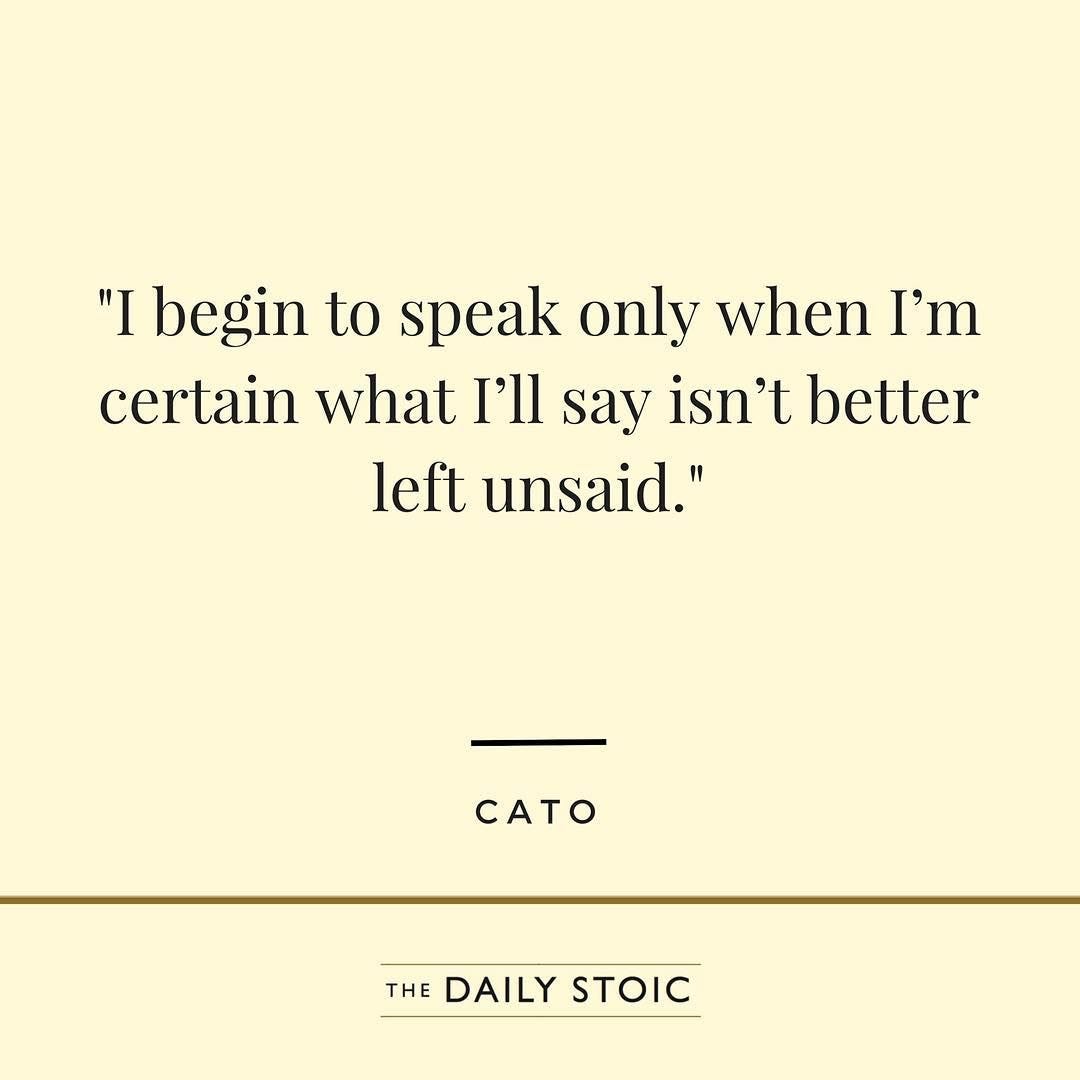“Speak with Purpose: Deciphering Cato’s Quote for a Life of Wise and ...