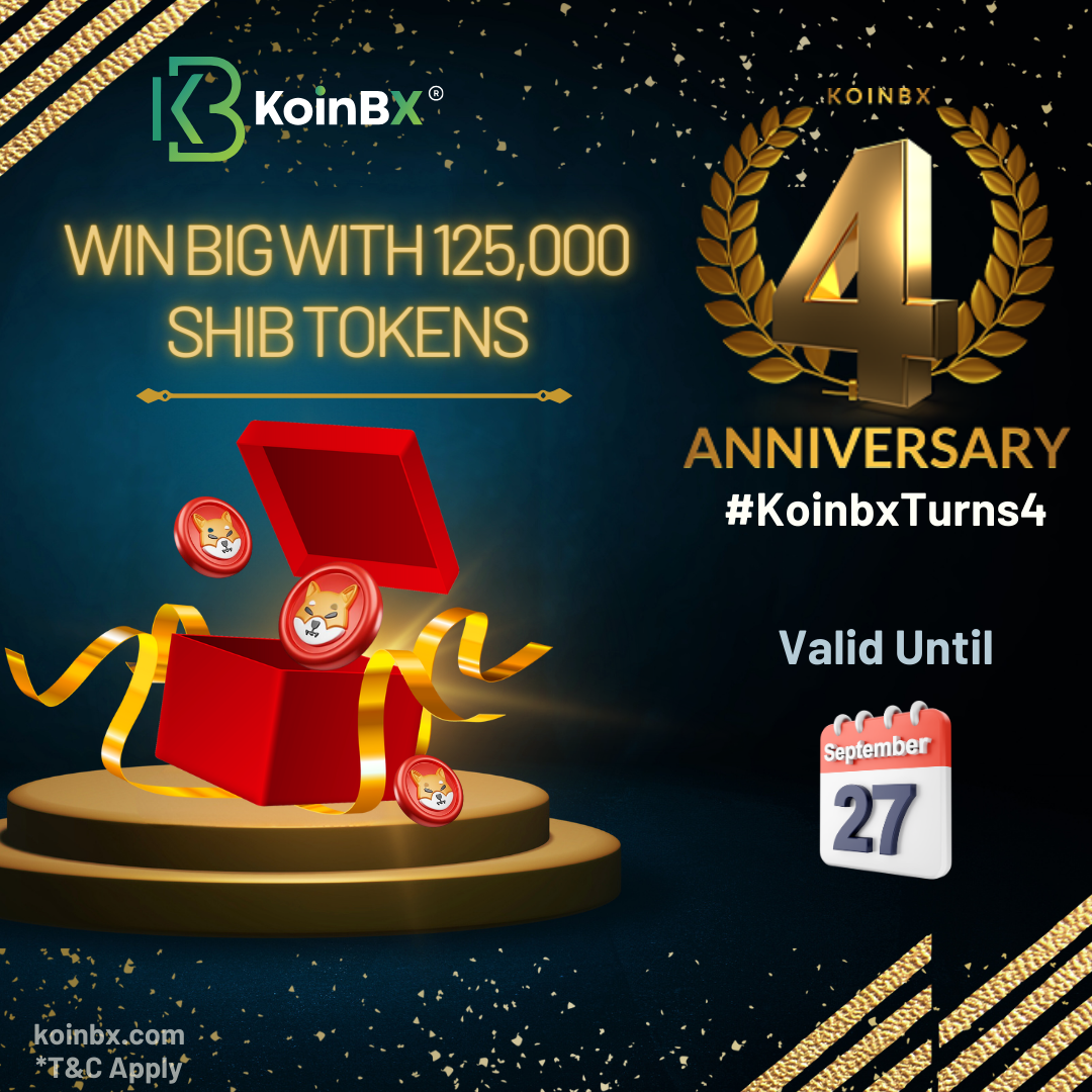Unveiling Mega KoinBX Anniversary Giveaways: Win Big with 125,000 SHIB ...