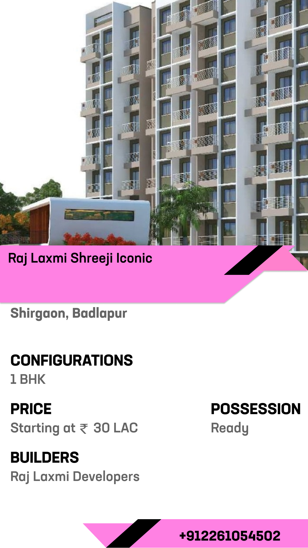 Raj Laxmi Shreeji Iconic — 1&2 BHK Homes in Mumbai | Dwello - sai patil ...