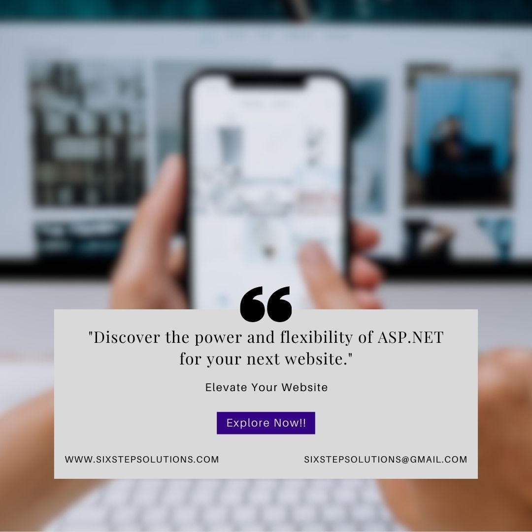 Unlocking the Power of ASP.NET: Your Ultimate Guide to Building Your Next Website | by SixStep ...