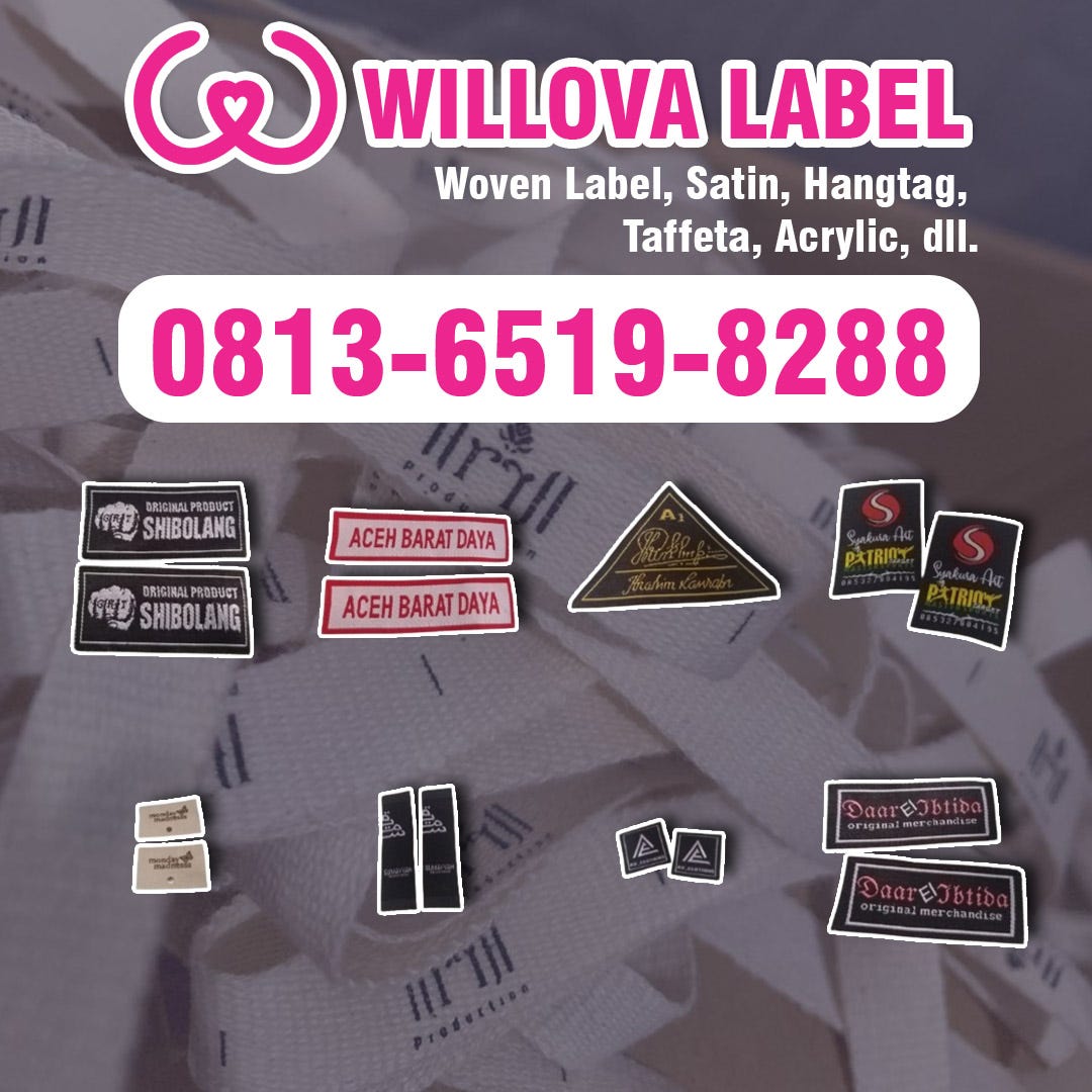 WHATSAPP 0813-6519-8288 Buat Label Baju Label Banyuwangi | by Label ...