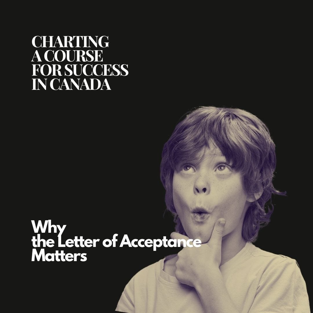 From Dream to Reality: The Significance of the Letter of Acceptance for ...