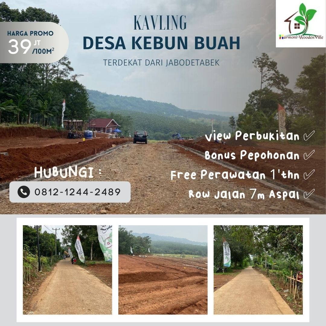 KLIK https://wa.me/6281212442489, Jual Tanah Kebun Kavling Murah Jabodetabek, Jual Kebun Kavling ...