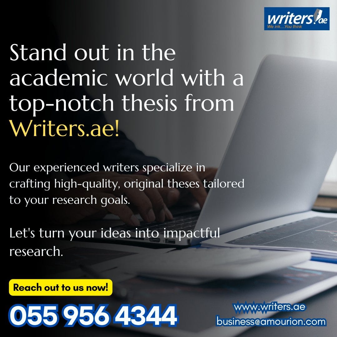 Thesis Writing Services in Dubai | Thesis Writing Support from Best ...