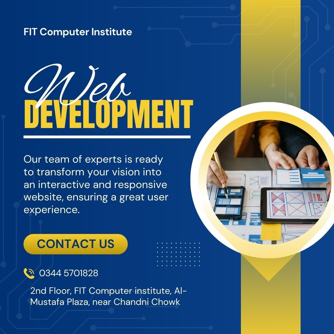Web Development Course In Rawalpindi | by FIT Computer institute | Feb ...