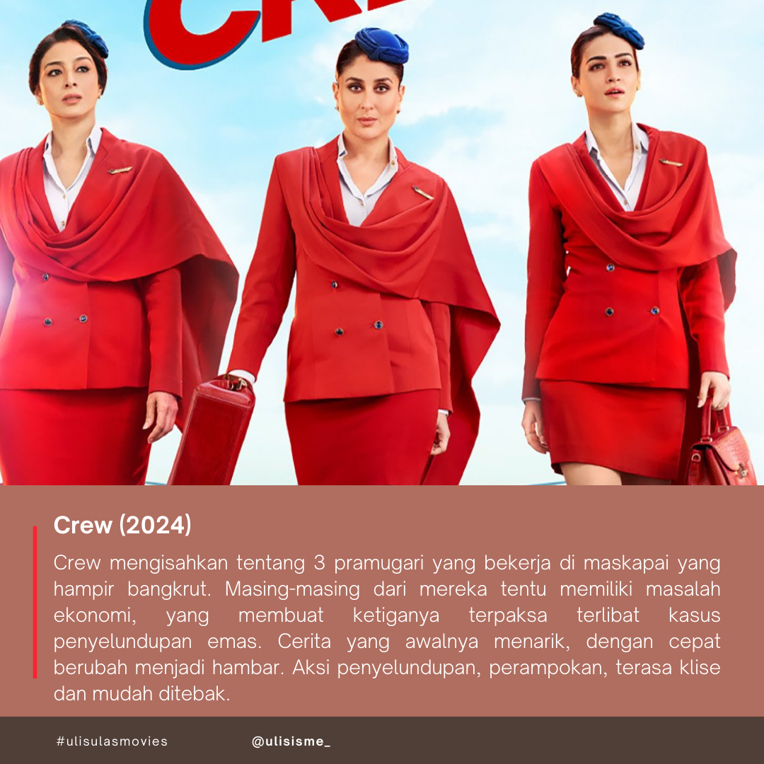 Review Film Crew (2024) Aksi Perampokan di Udara yang Klise Crew mengisahkan tentang 3 pramugari ...