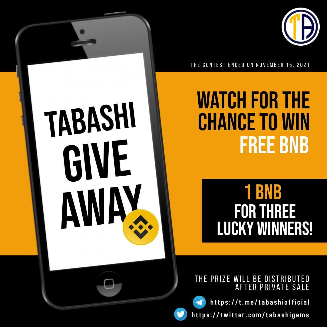 🎗TABASHI GIVEAWAY 🎁 Hello peoples. We are happy to announce our new ...