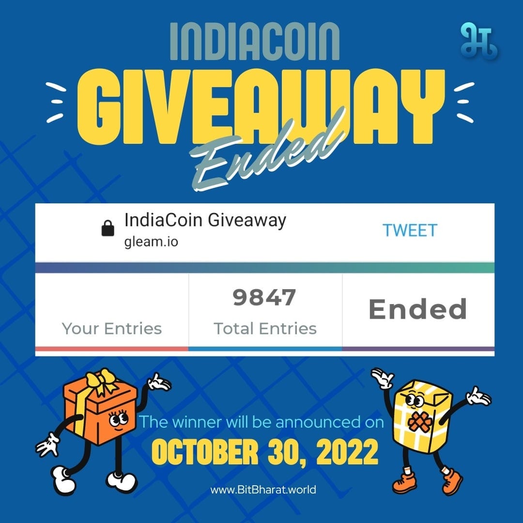 #Indiacoin Giveaway 💰 - Info - Medium