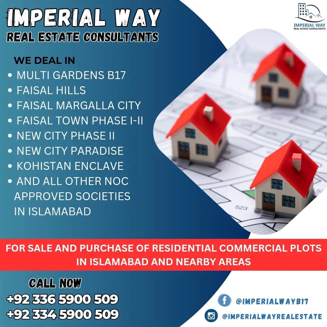 Unlocking Real Estate Opportunities in Islamabad with Imperial Way Real ...