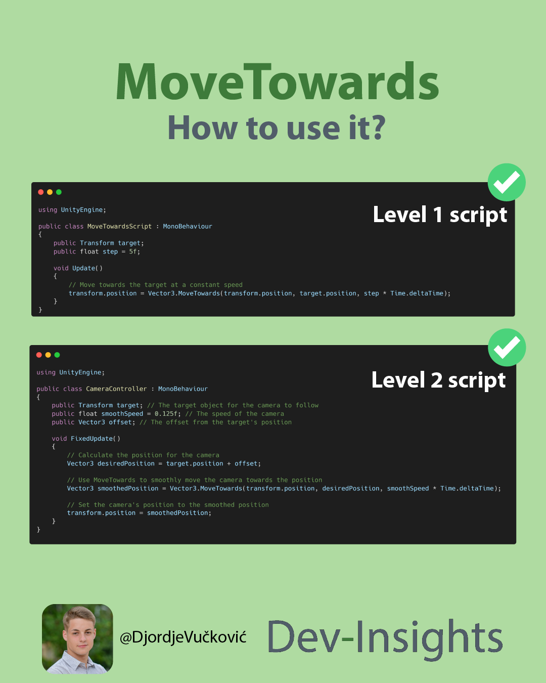 🤔 How does MoveTowards work in Unity? | by Djordje Vuckovic | Medium