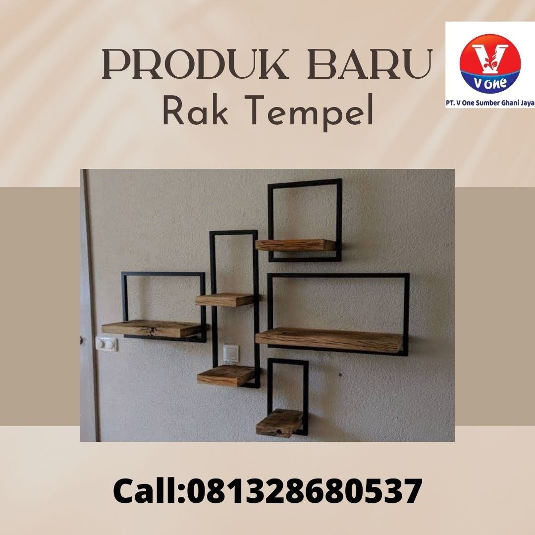 Rak tempel susun besi PT V One Sumber Ghani - Prakbunga@gmail.com - Medium
