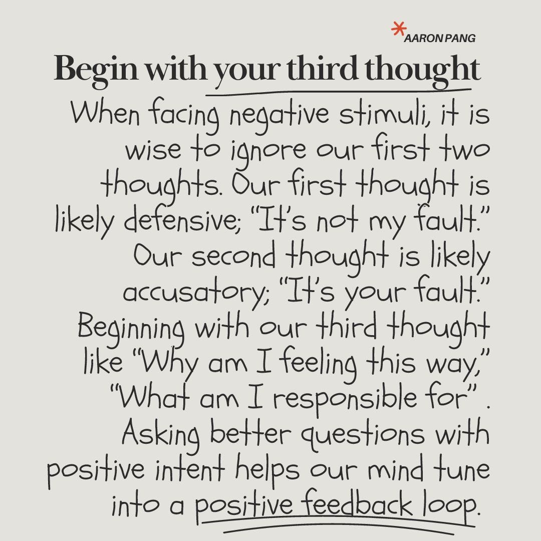 Begin with your third thought. Alvin Toffler, futurist and author of ...