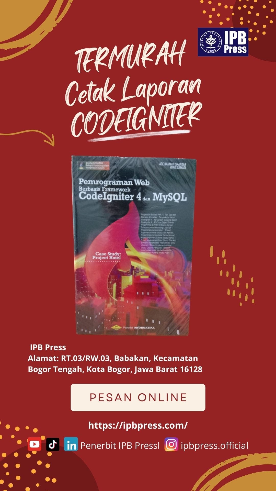 TERMURAH, WA 0878–7354–7779, Cetak Laporan Codeigniter - Cetakbukutulis ...