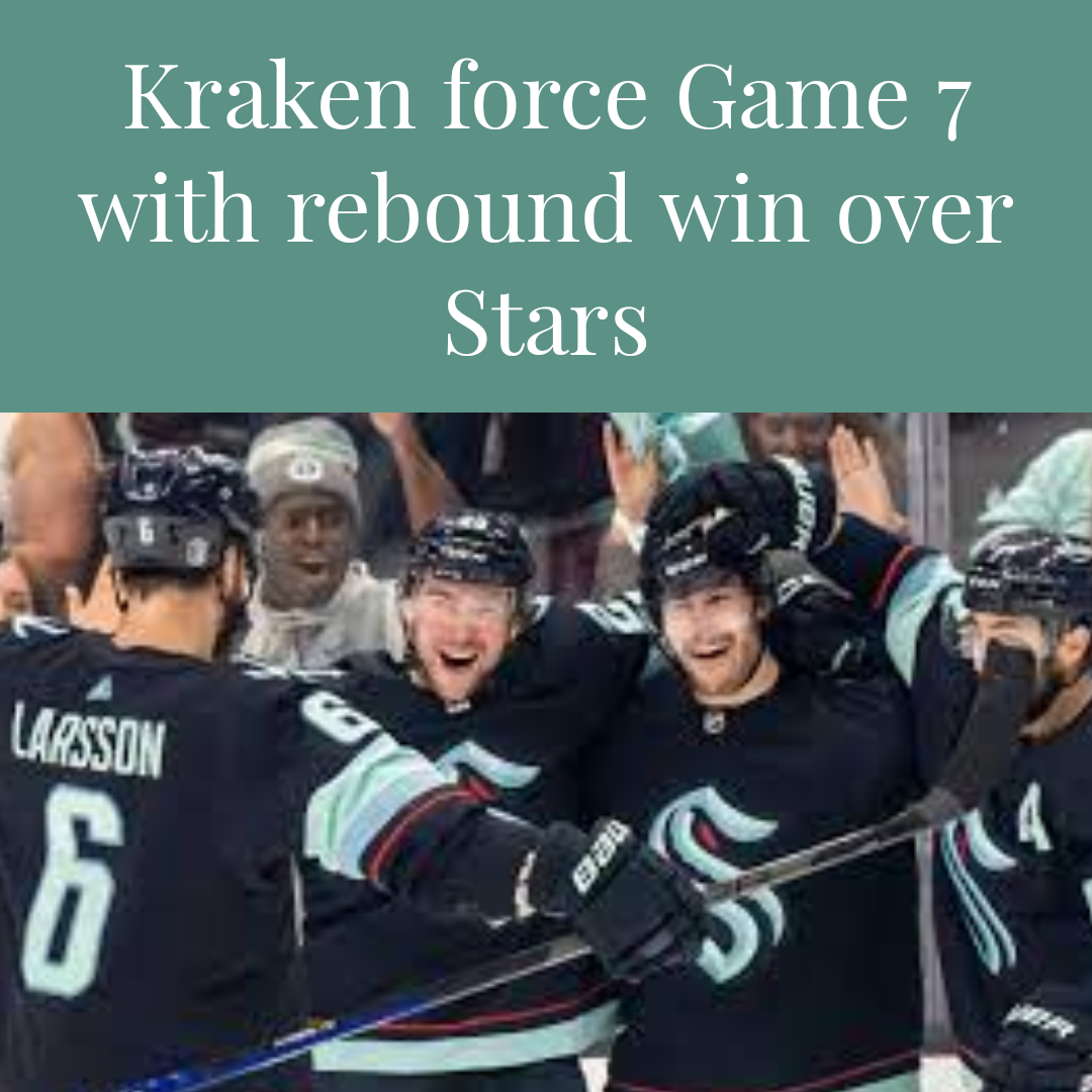 Kraken force Game 7 with rebound win over Stars. Visit here - USA Live ...