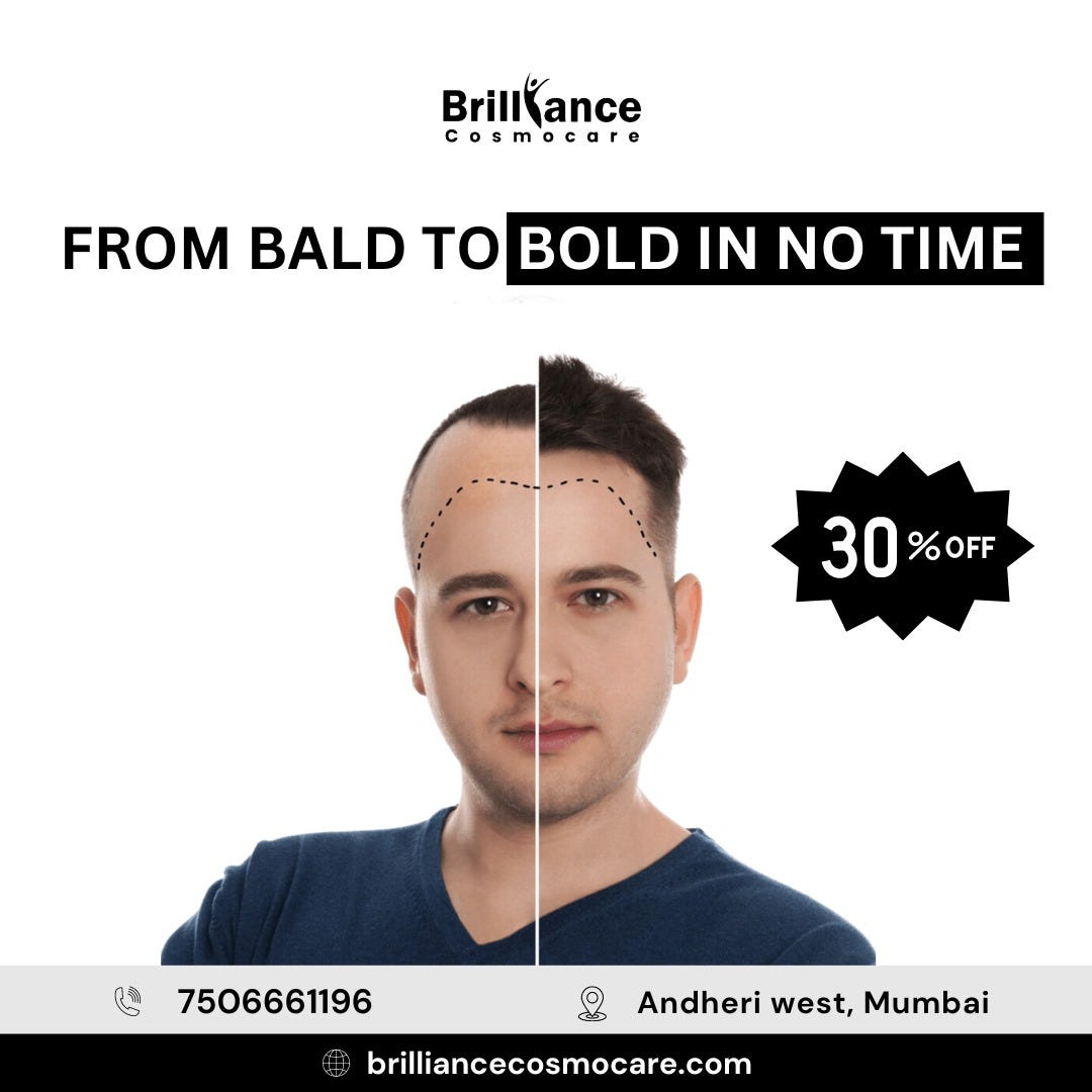 From Bald to Bold: Transform Your Hair with Brilliance Cosmocare — 30% ...