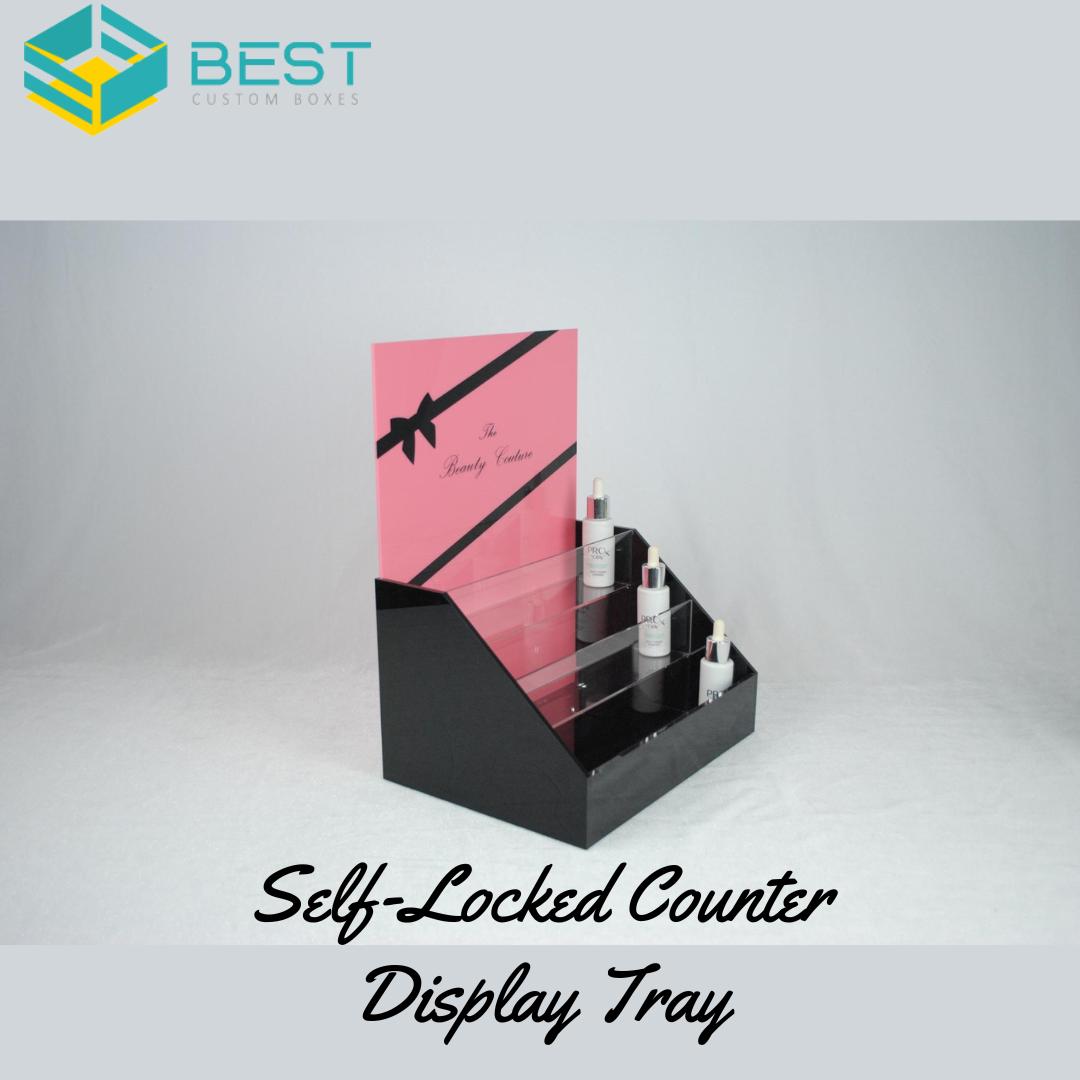 Custom Self-Locked Counter Display Tray - Best Custom Boxes - Medium