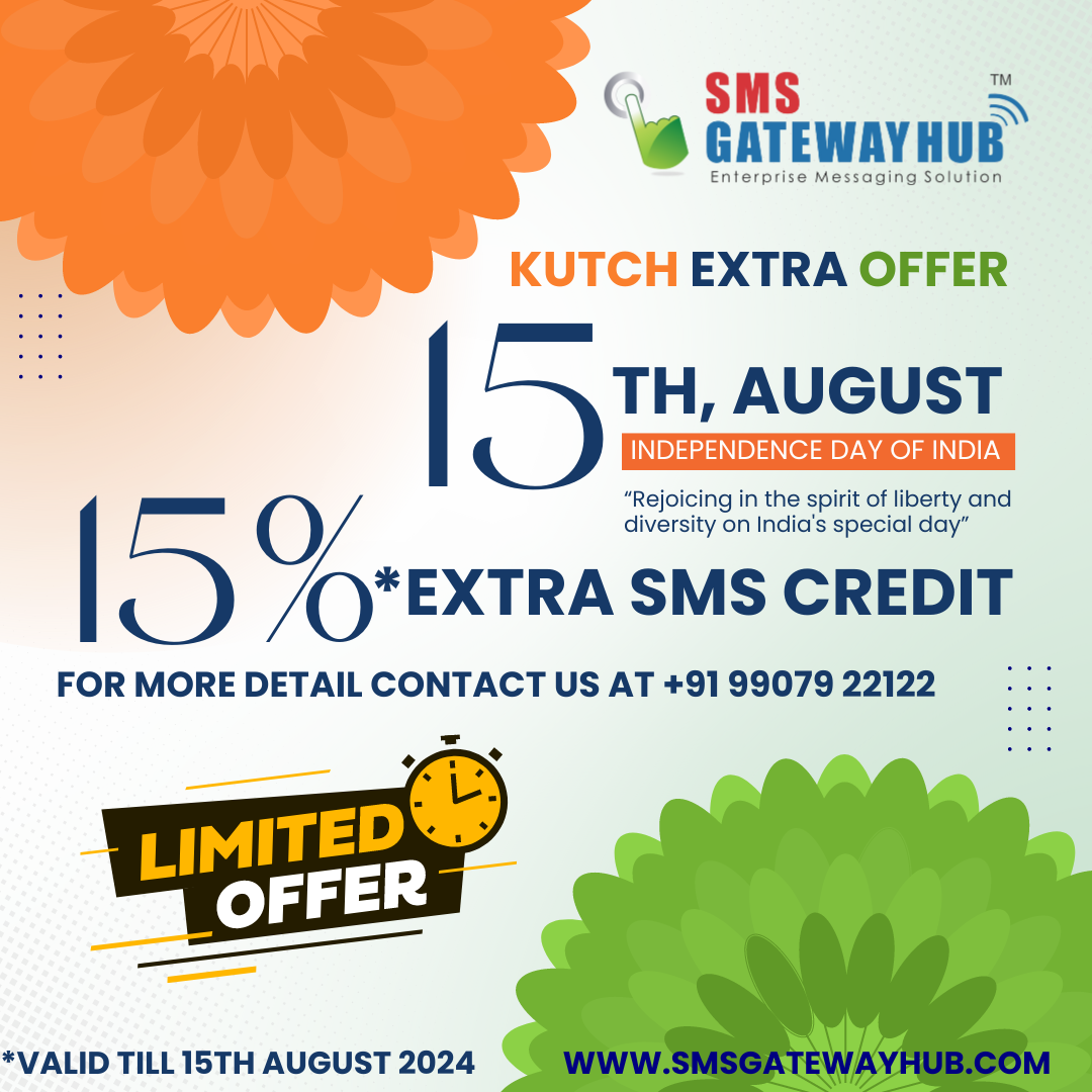Kutch Extra on BULK SMS Purchase - SMS GATEWAYHUB - Medium