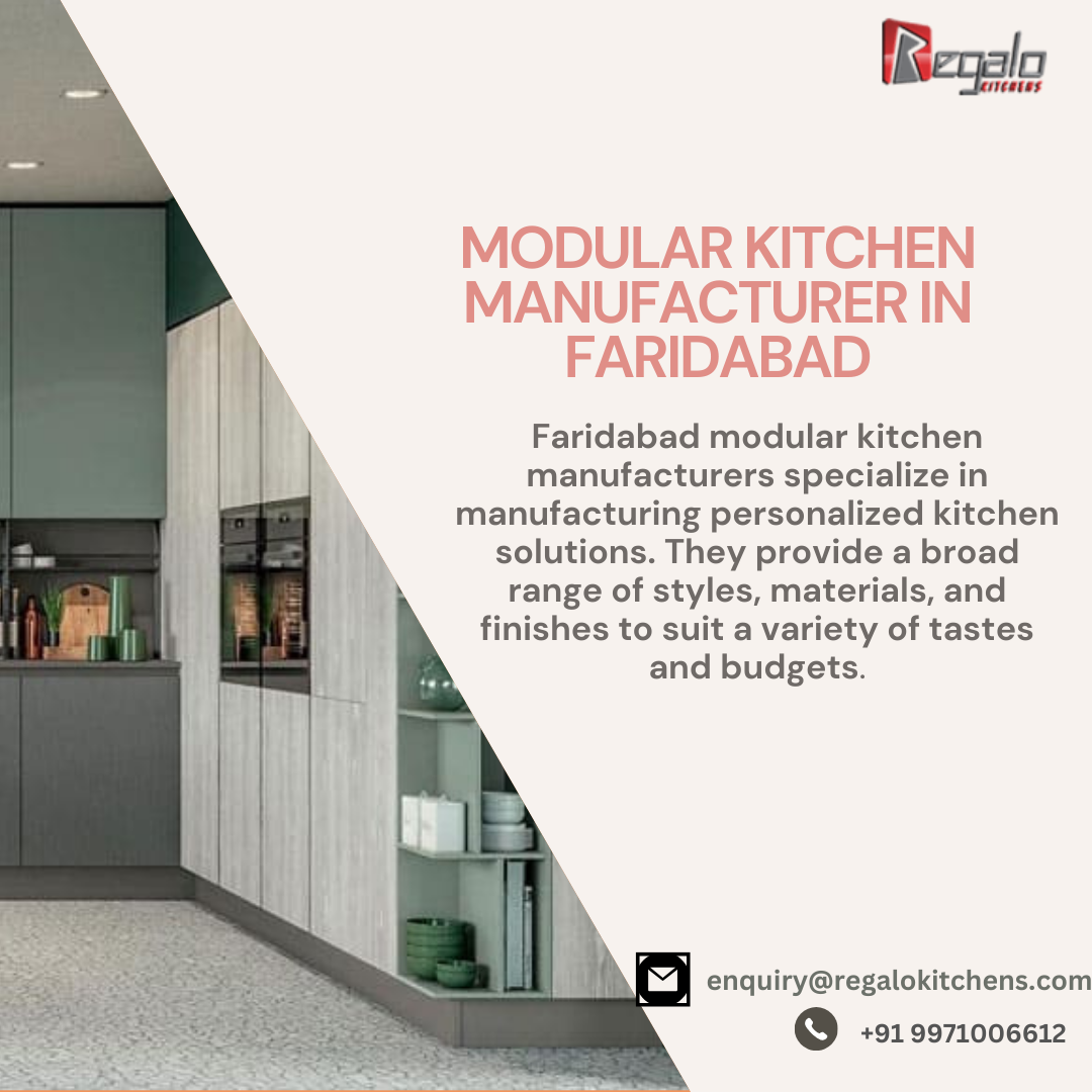 Modular Kitchen Manufacturer in Faridabad - Regalo kitchens - Medium